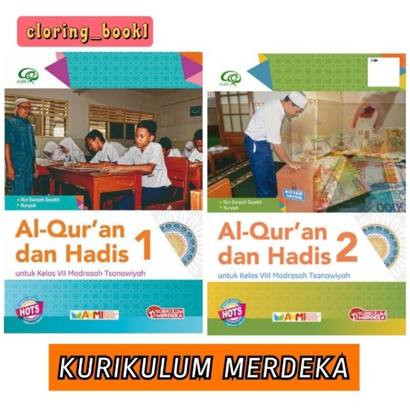 Jual BUKU AL QUR'AN DAN HADIS MTS 1 DAN 2 KURIKULUM MERDEKA (TIGA SERANGKAI) | Shopee Indonesia