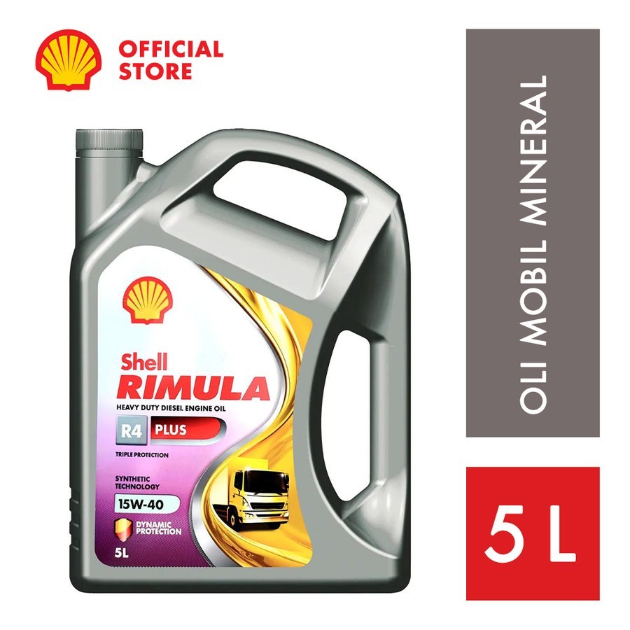 Jual Oli Mesin Mobil Shell Rimula R4 Plus (5L) | Shopee Indonesia