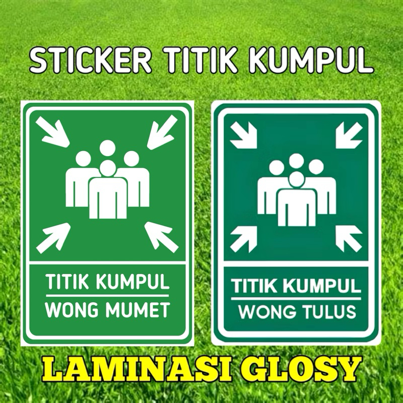 Jual STICKER TITIK KUMPUL WONG TULUS, STICKER TITIK KUMPUL WONG MUMET ...