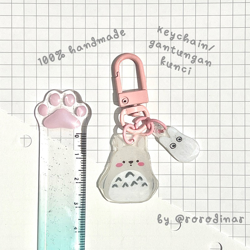 Jual Mini Gantungan Kunci Keychain Bagchain DIY Shrink plastic paper ...