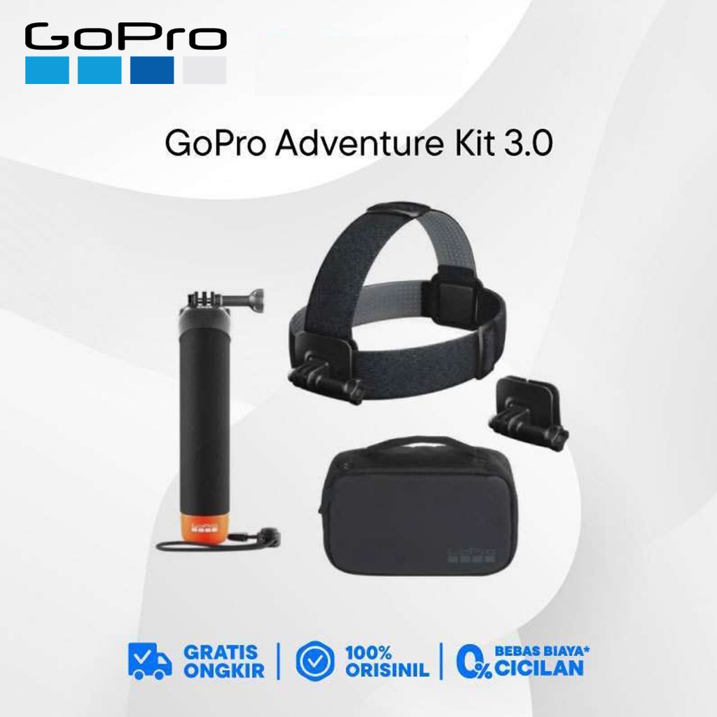 Jual GoPro Adventure Kit 3.0 All HERO cameras and MAX | Shopee Indonesia