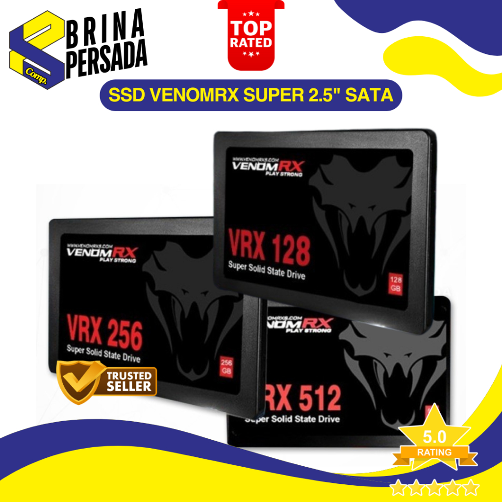 Jual SSD VENOMRX Super 2.5" Inch SATA Series 128GB / 256GB / 512GB / 1TB | Shopee Indonesia