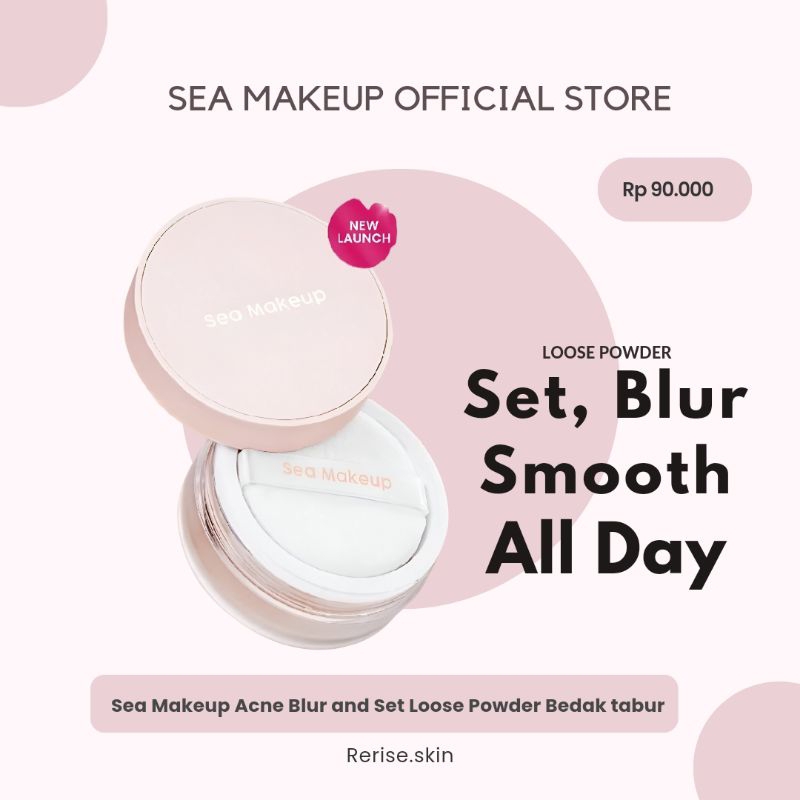 Jual BARU! Sea Makeup Acne Blur and Set Loose Powder | Shopee Indonesia