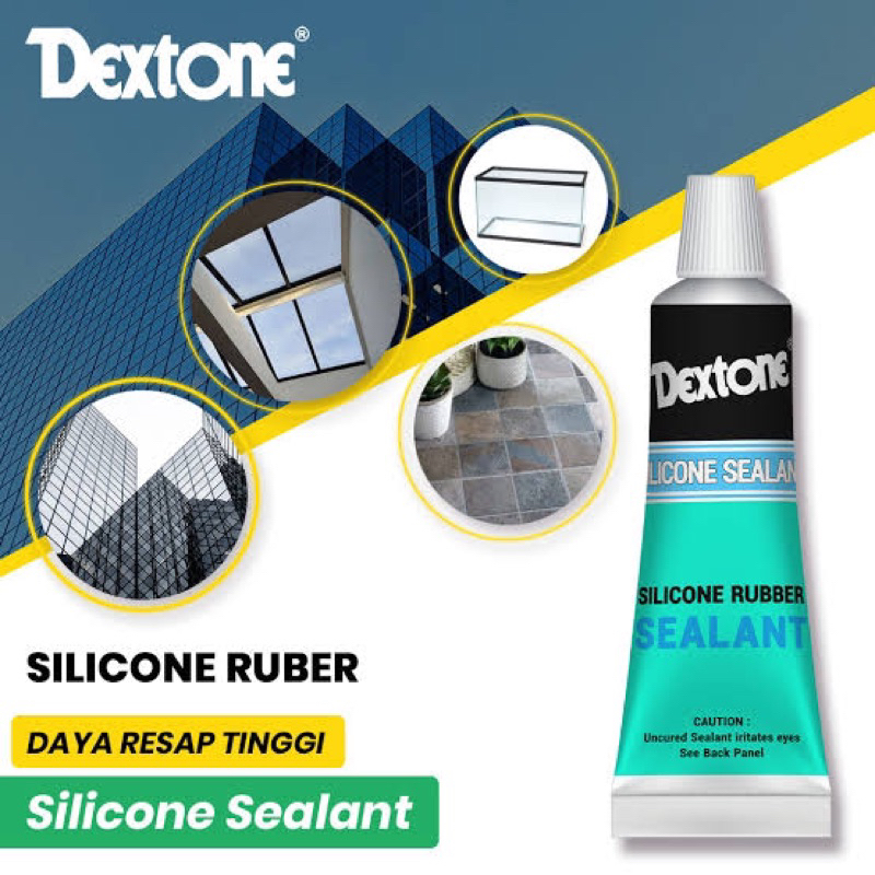 Jual Lem silent atau Silicon merek Dextone Lem kaca 70gr | Shopee Indonesia