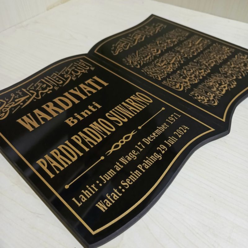 Jual PAPAN BATU NISAN BAHAN GRANIT UKIRAN FREE PACKING | Shopee Indonesia