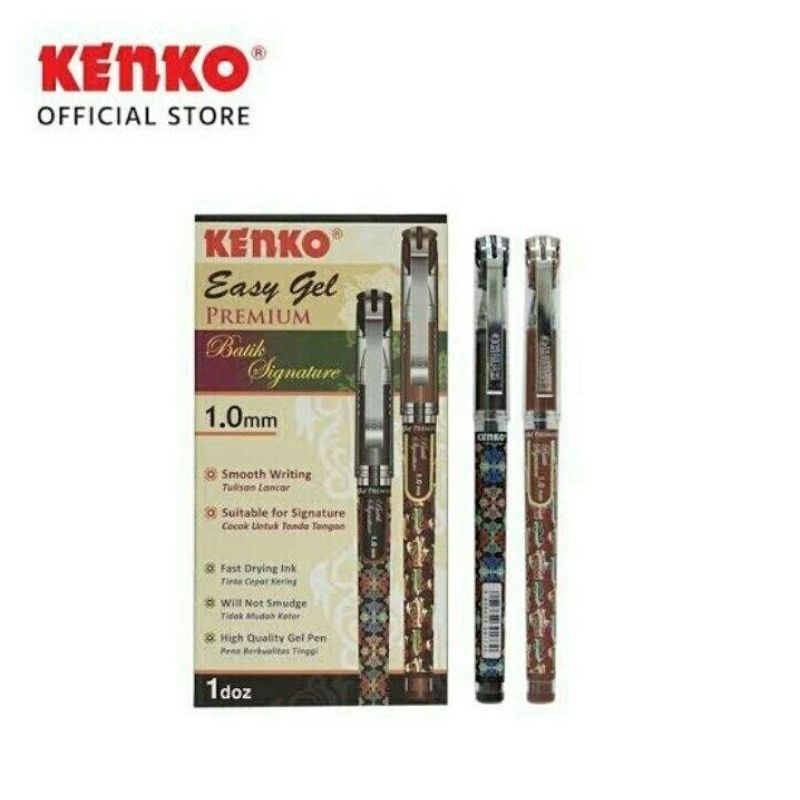 Jual Pulpen Batik Kenko Easy Gel 1.0 mm | Shopee Indonesia