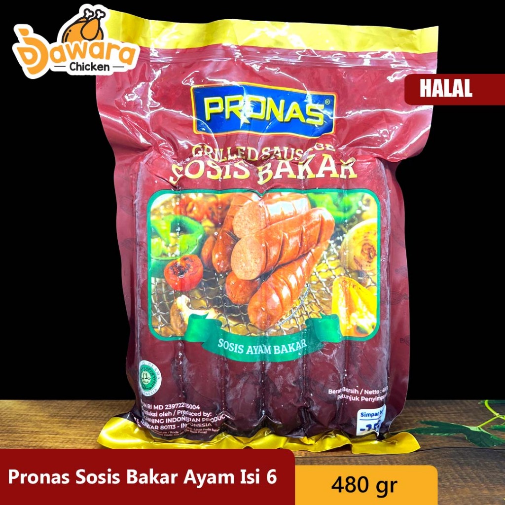 Jual Pronas Sosis Bakar Ayam Isi 6 480gr | Shopee Indonesia