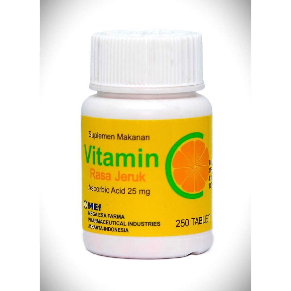 Jual VITAMIN C 25 MG 250'S TABLET MEF | Shopee Indonesia