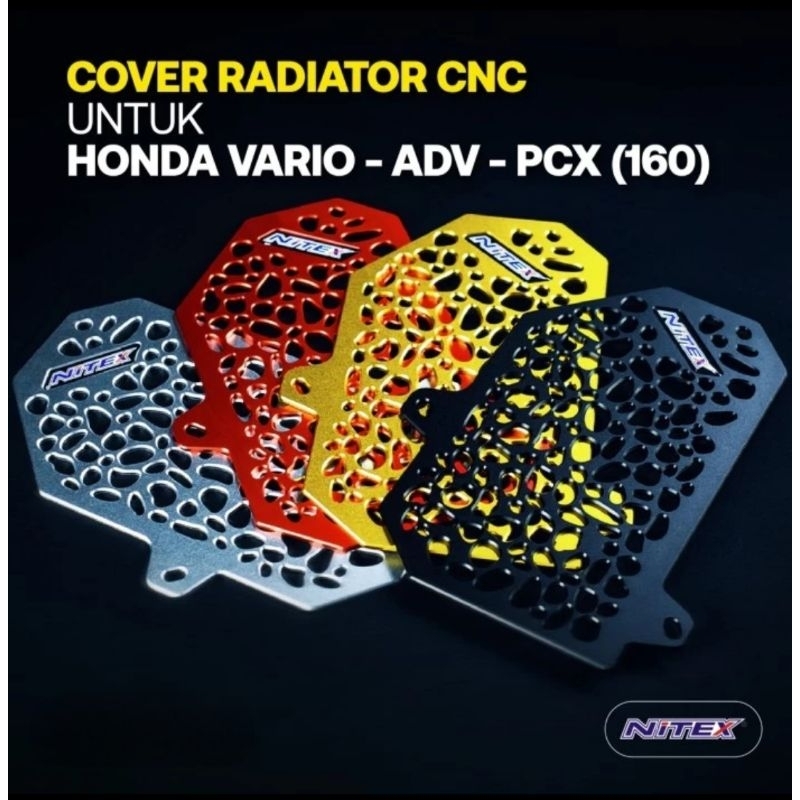 Jual Cover Radiator Alumunium Cnc Nitex Pcx 160 Adv 160 Vario 160 ...