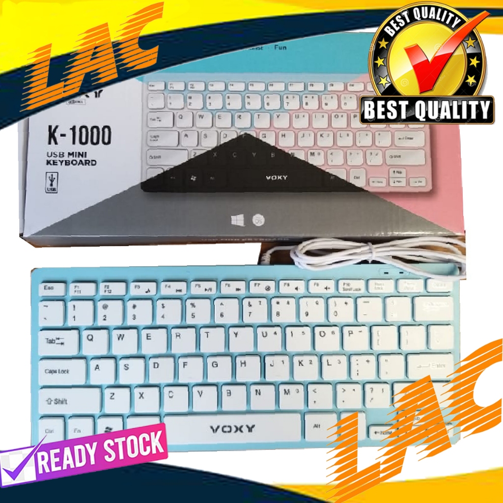 Jual Keyboard mini USB VOXY keyboard usb mini colour | Shopee Indonesia