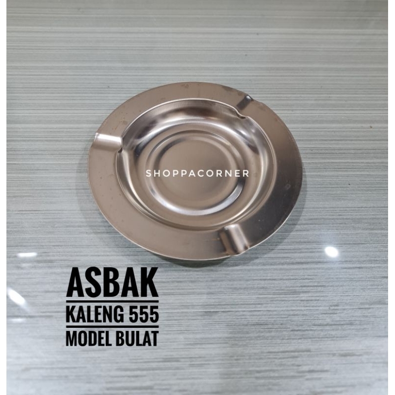 Jual ASBAK ROKOK KALENG 555 MODEL BULAT / TEMPAT SAMPAH ROKOK | Shopee ...