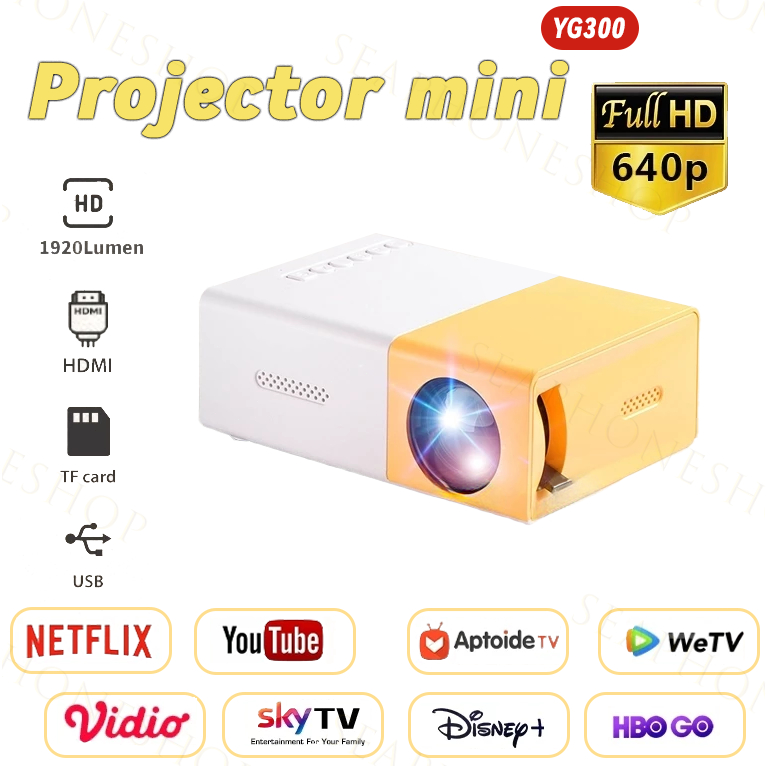 Jual [COD]Proyektor mini YG300 Portable Led mini Proyektor mini Home ...