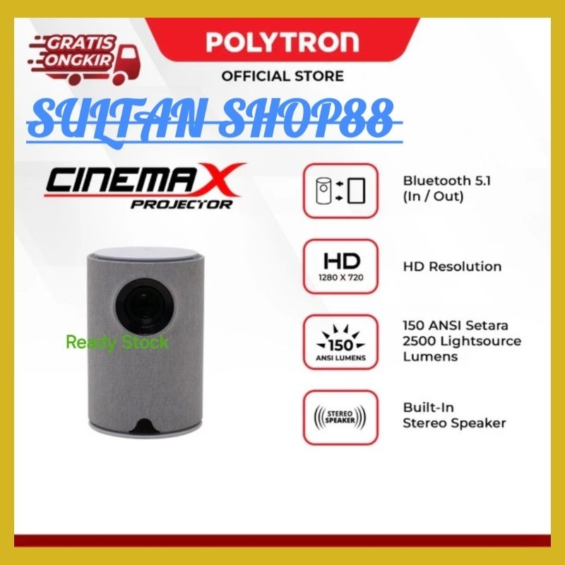 Jual POLYTRON SMART PROJECTOR PLP80LHM FULL HD 80 INCH I PROYEKTOR ...