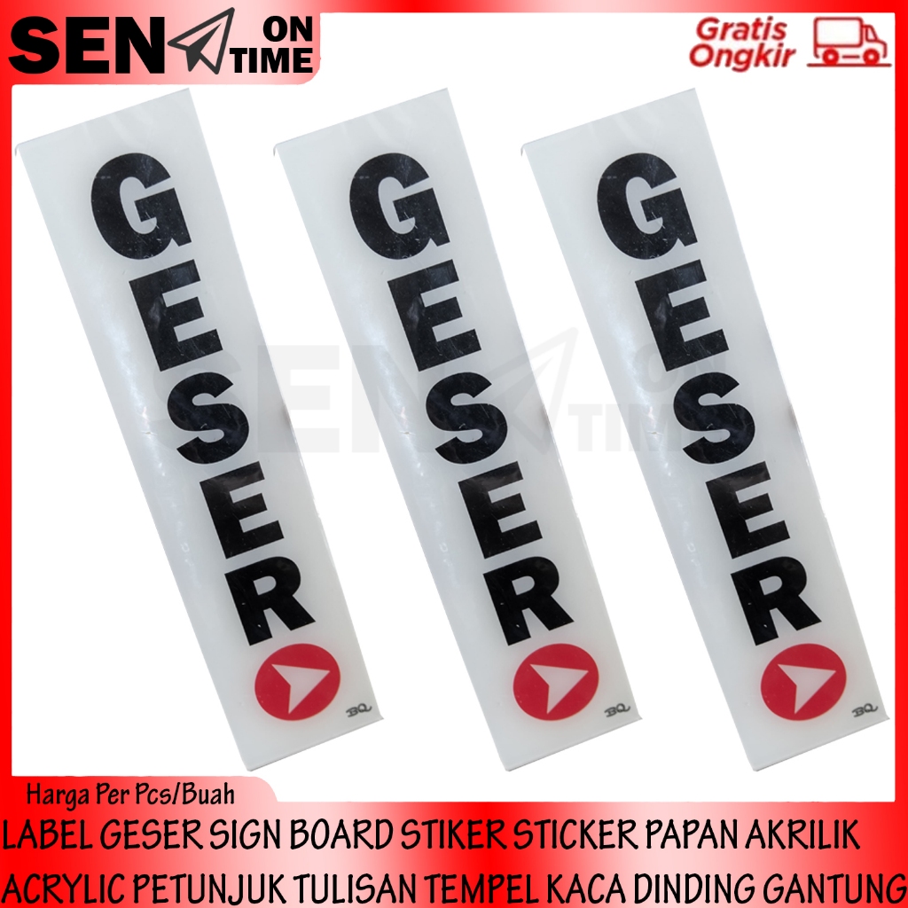 Jual Sign Board Papan Akrilik BoyQo BQ Geser Di Depan Pintu Stiker ...