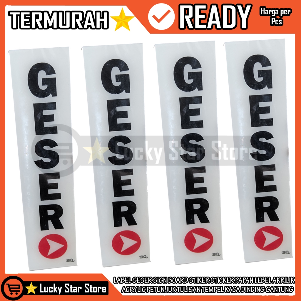 Jual Papan Label Akrilik Geser BoyQo BQ Sign Board Di Depan Pintu ...