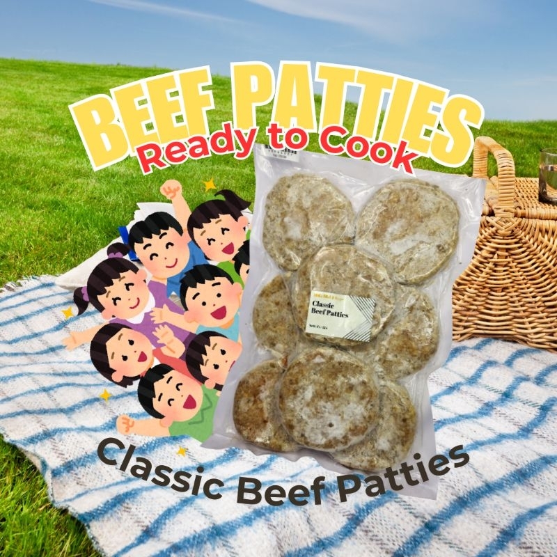 Jual UKM/Classic Beef Patties Daging Hamburger (640gr @80gr/8pcs ...