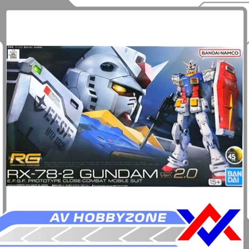 Jual RG Gundam RX-78-2 Ver 2.0 (1/144) Bandai | Shopee Indonesia