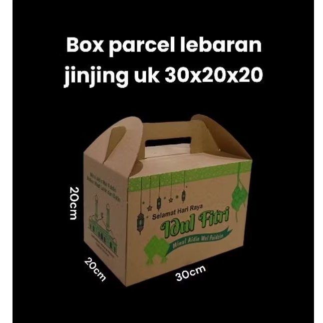 Jual Box parcel lebaran jinjing uk 30x20x20 untuk hampers,sembako ...