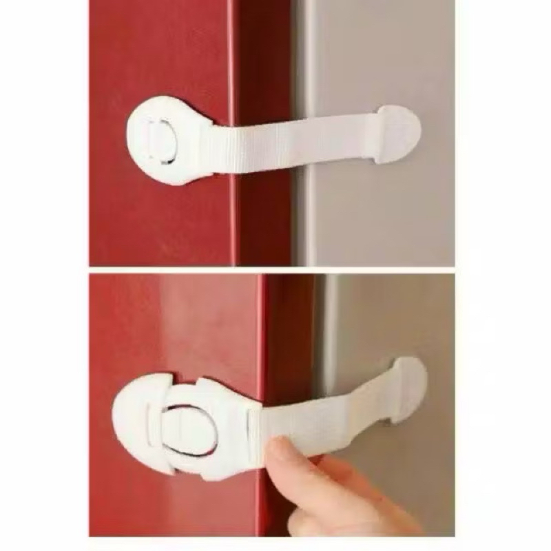 Jual Pengaman Pengunci Lemari warna PUTIH Laci Kulkas Drawer Safety ...