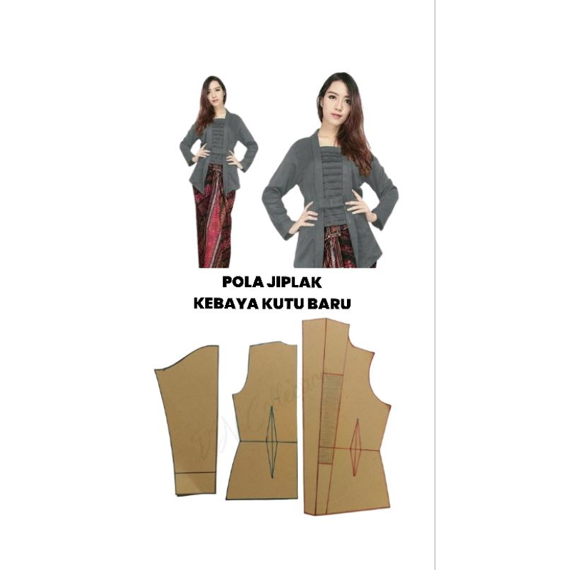 Jual Pola Jiplak/Pola Instan KEBAYA KUTU BARU | Shopee Indonesia
