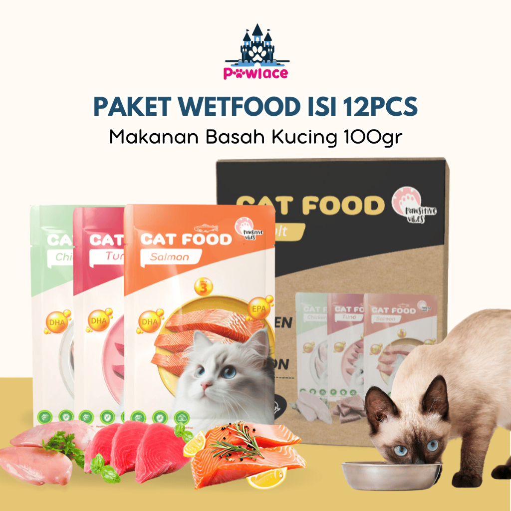 Jual Makanan Basah Kucing isi 12pcs - Wet food Kucing Adult 1 Box ...