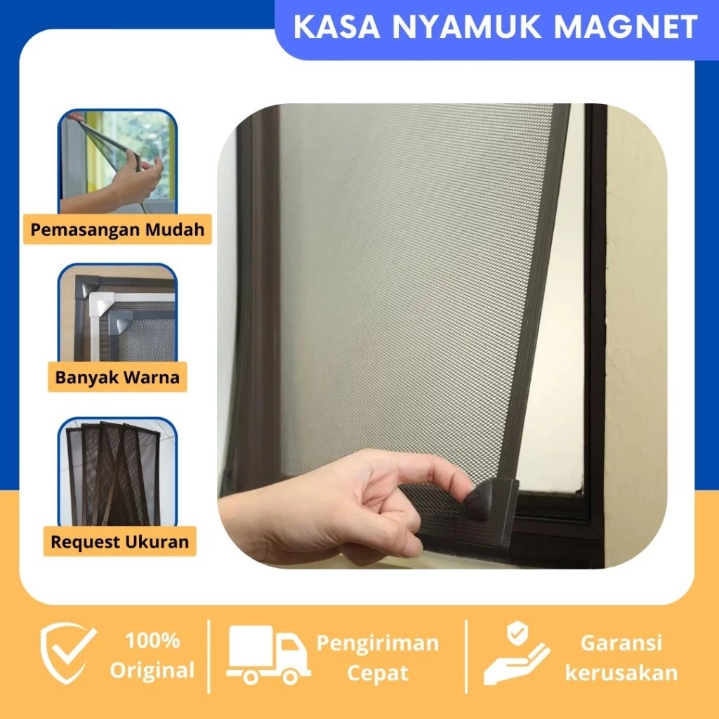 Jual Kasa Nyamuk Magnet / Kawat Jendela / Magnetic Insect Scren ...
