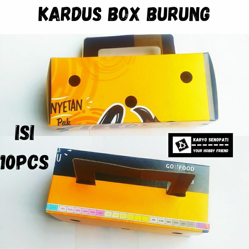 Jual kotak kardus box bawa burung isi 10pcs ekonomis kotak box burung ...