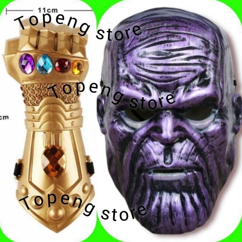 Jual topeng+tangan tanos paket 2in1 tanos the avengers | Shopee Indonesia