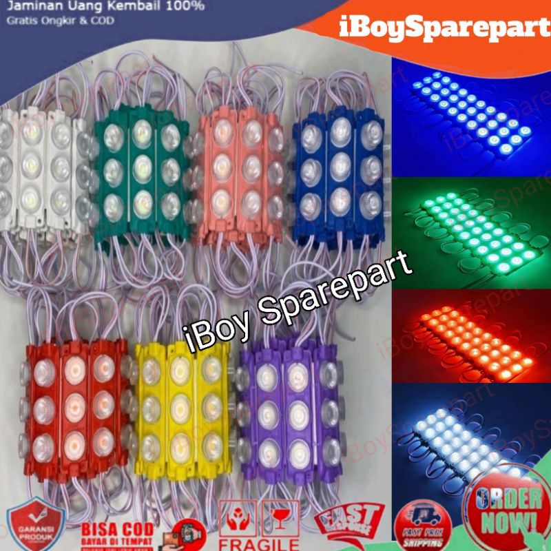 Jual Lampu Led Modul 3 Mata Smd 12 Volt Waterproof | Shopee Indonesia