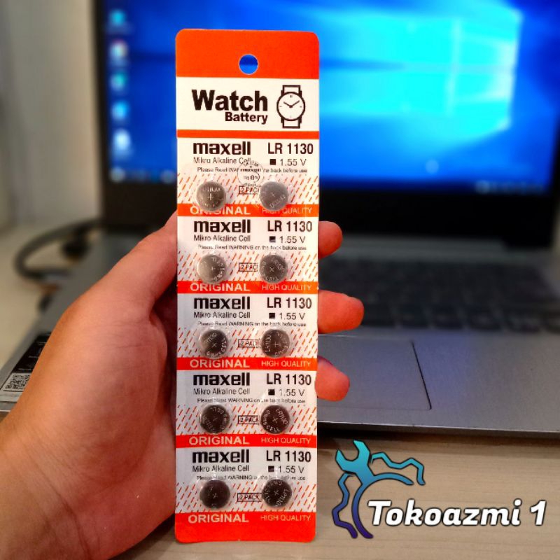 Jual Baterai Maxell LR1130 Perlembar Isi 10 pcs batrai | Shopee Indonesia