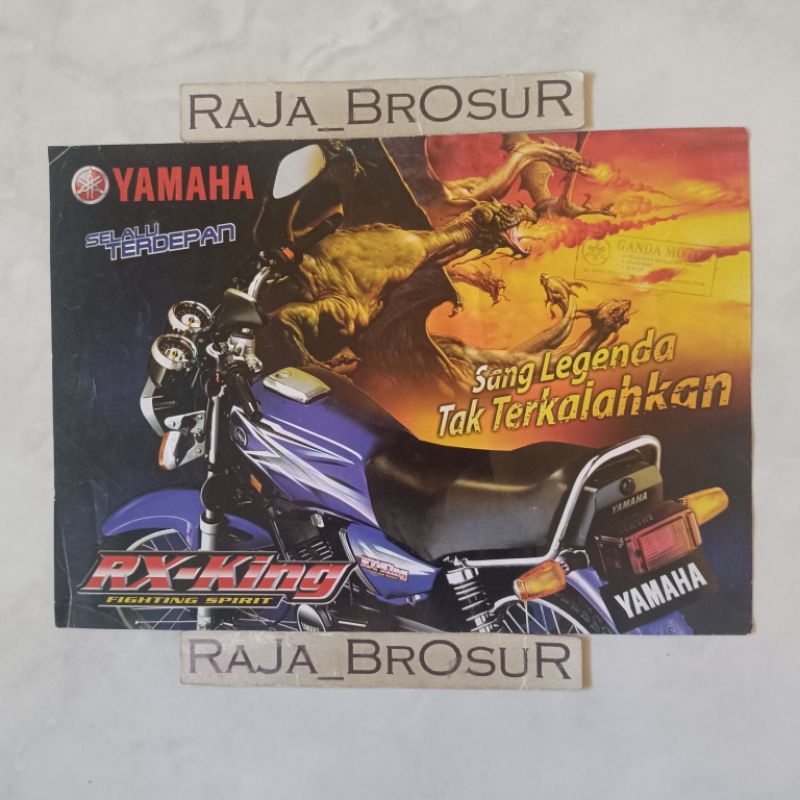 Jual Poster brosur katalog flyer jadul lawas Yamaha RX King New Garuda 2005 5speed 2tak | Shopee ...