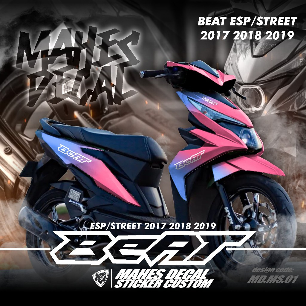 Jual (COD) TERBARU Decal Sticker Honda Beat ESP BEAT STREET Full body ...