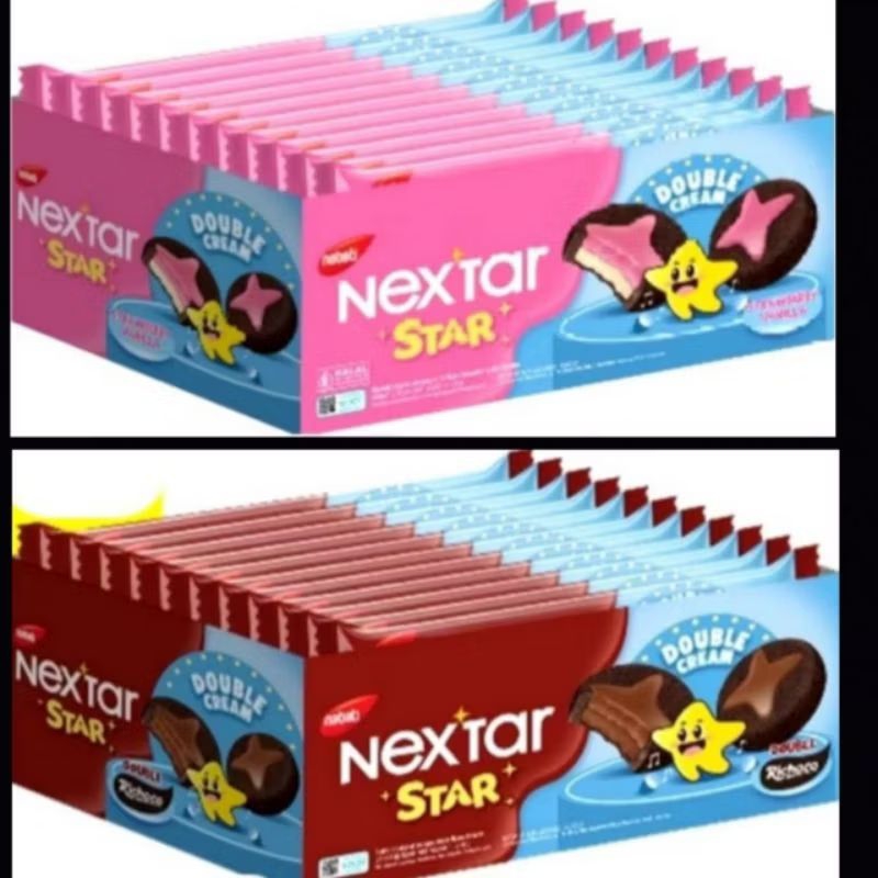 Jual nabati nextar star strawberry vanila 1 box nekstar double choco ...