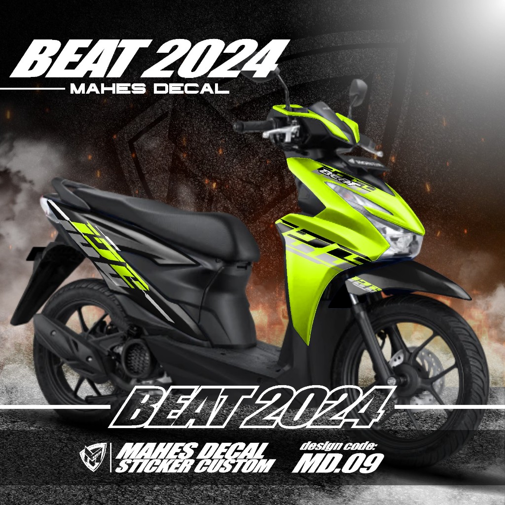 Jual (COD) TERBARU Decal Sticker Honda Beat New 2024 Full Body - Stiker ...