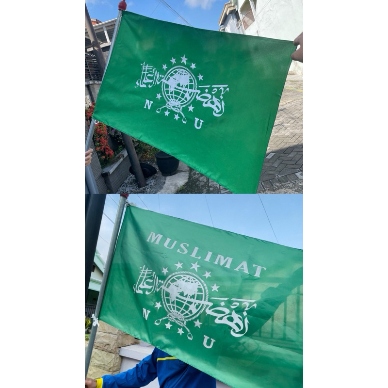 Jual Bendera NU Nahdlatul Ulama Muslimat 60x90 Termurah Ready Stok ...