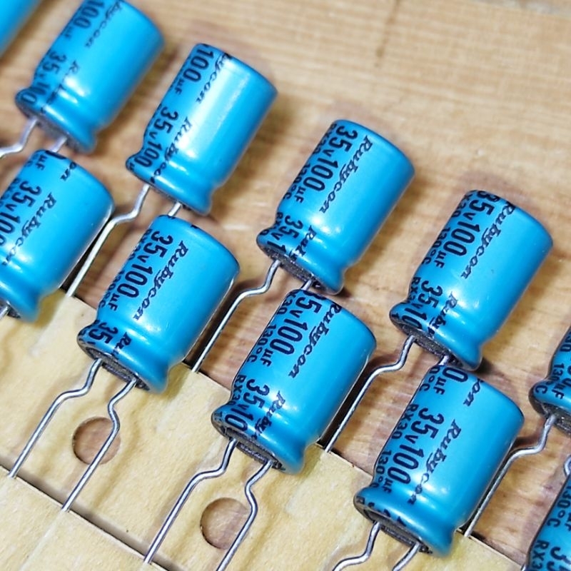 Jual Elco 100uf 35V RUBYCON RX30 Japan Original asli elko 100mf ...