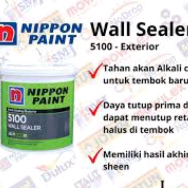 Jual Nippon Paint Wall Sealer / Cat Dasar Exterior 5100 2,5Ltr | Shopee Indonesia