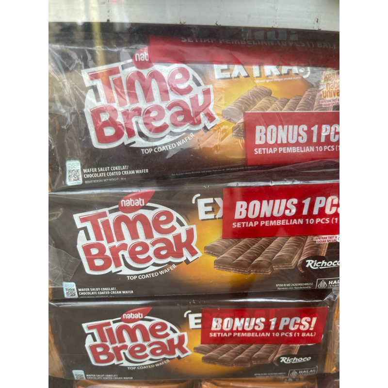 Jual Nabati Time Break Choco Perpak isi 10 Pcs | Shopee Indonesia