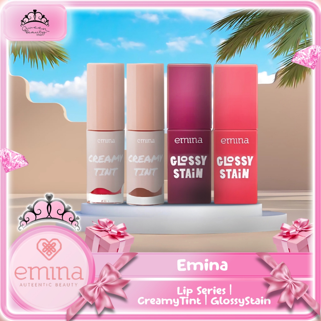 Jual Emina Lip Series | CreamyTint | GlossyStain | Shopee Indonesia