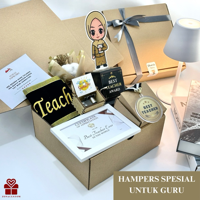 Jual Kado Hampers Guru - Hampers Spesial Hari Guru - Medali Guru - Sertifikat Untuk Guru ...