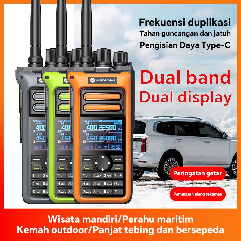 Jual HT Motorola GT-10 Handy Talky Radio HT Antena Walkie talkie two way radio jarak jauh 20KM ...