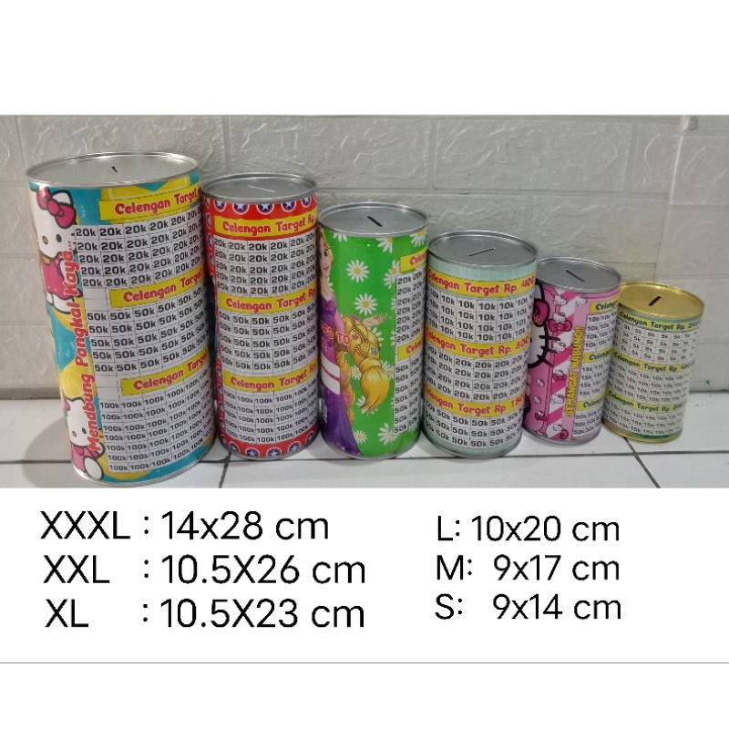 Jual CELENGAN KALENG TEBAL UKURAN KECIL SEDANG DAN BESAR | Shopee Indonesia