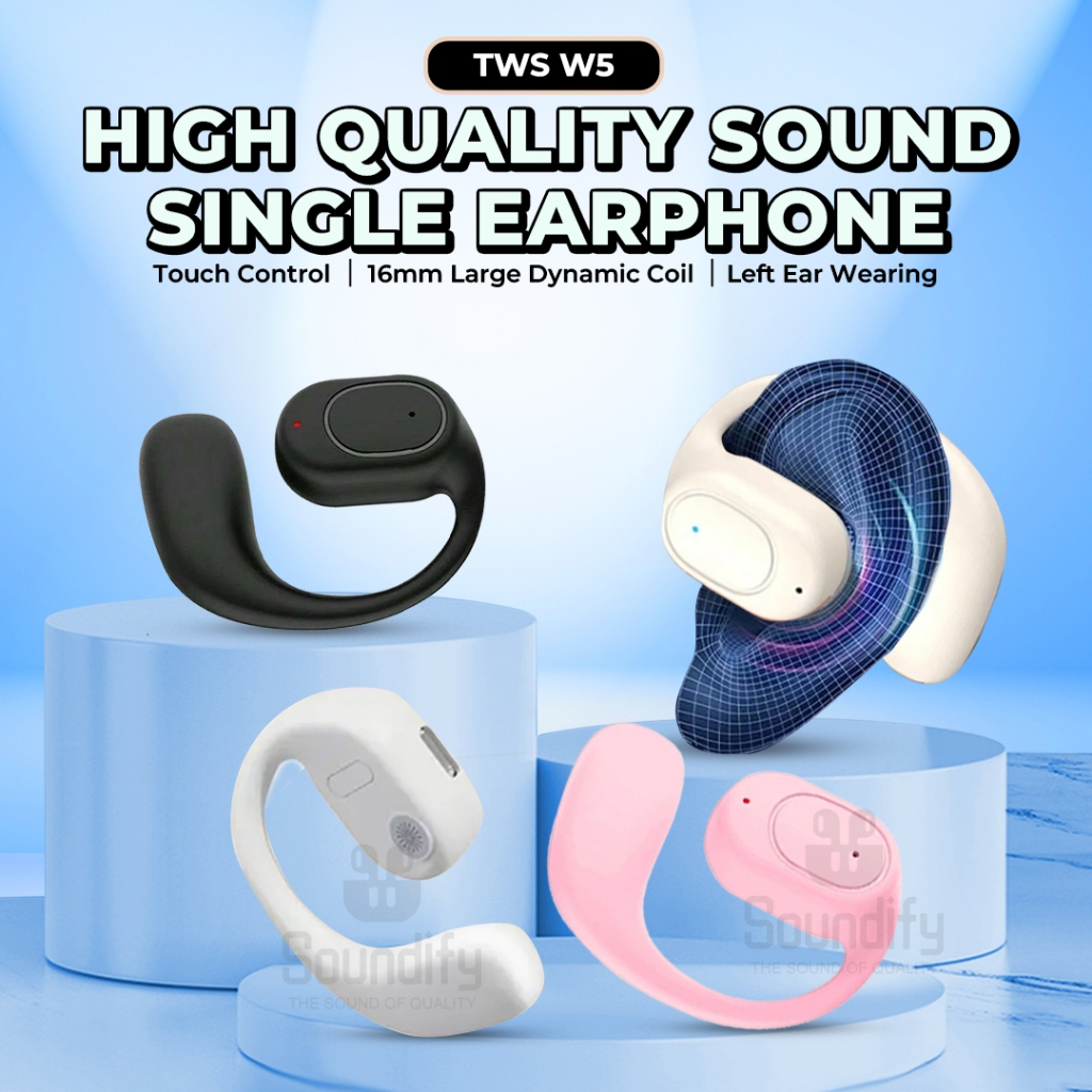 Jual [SOUNDIFY] COD W5 Headset Bluetooth Single Earphone Tipe All ...