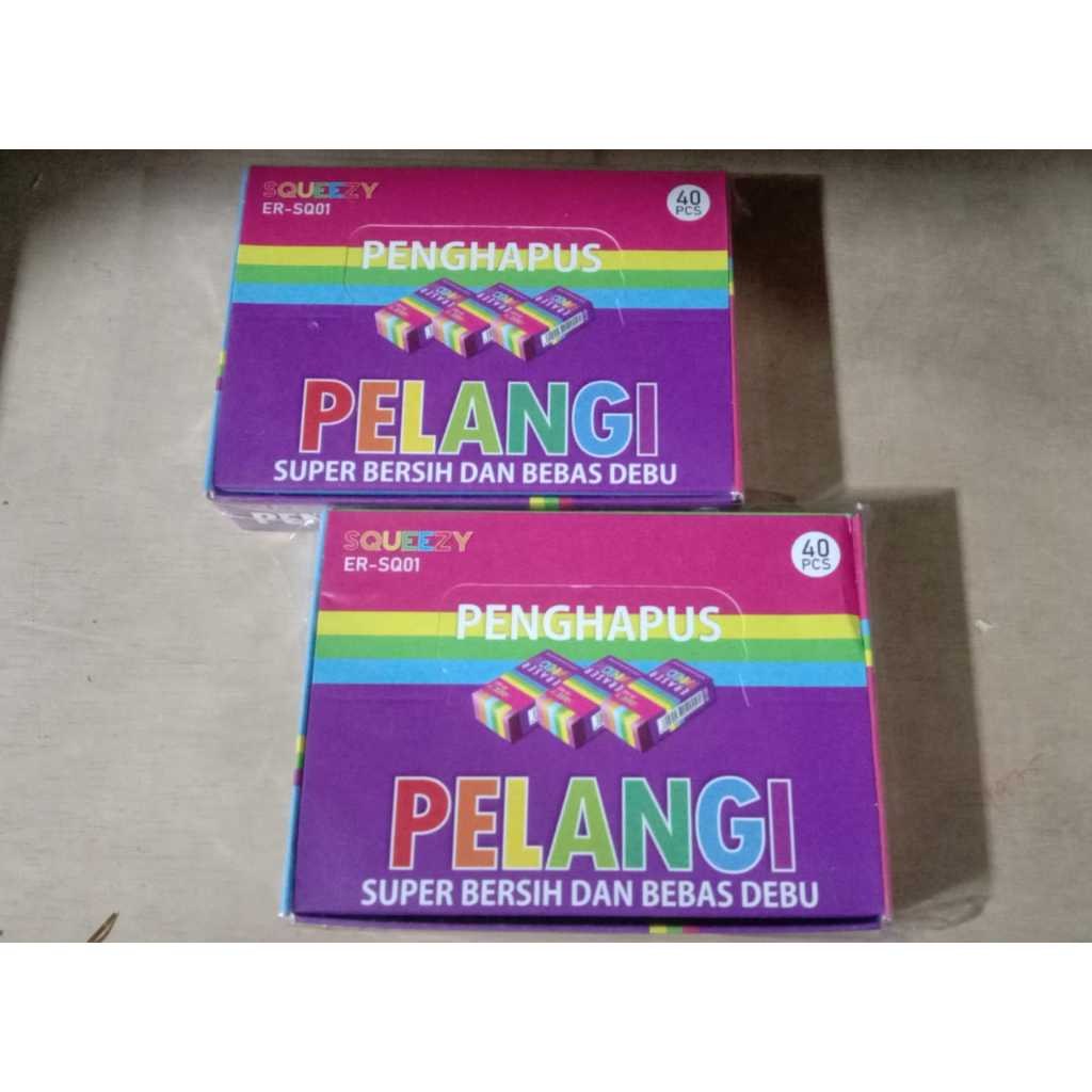 Jual Penghapus Pensil Squeezy Warna Pelangi ER-SQ01 ( 5 Penghapus ...