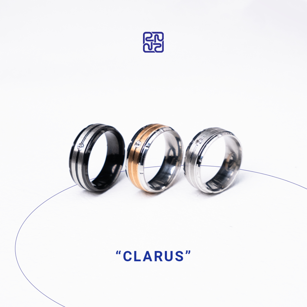 Jual Racabel Clarus Ring - Cincin Pria Wanita Titanium Anti Karat ...