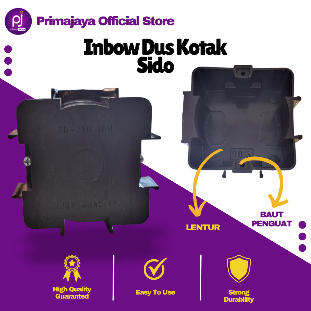 Jual Inbow Dus Kotak Warna Hitam SIDO Dudukan Mangkok Saklar Tanam ...
