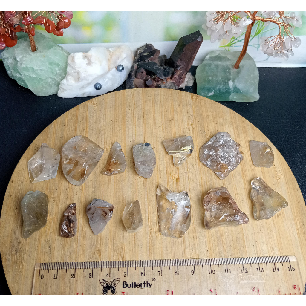 Jual Natural Rutilated Quartz Rough / Raw Paket 100 Grams (2) | Shopee ...