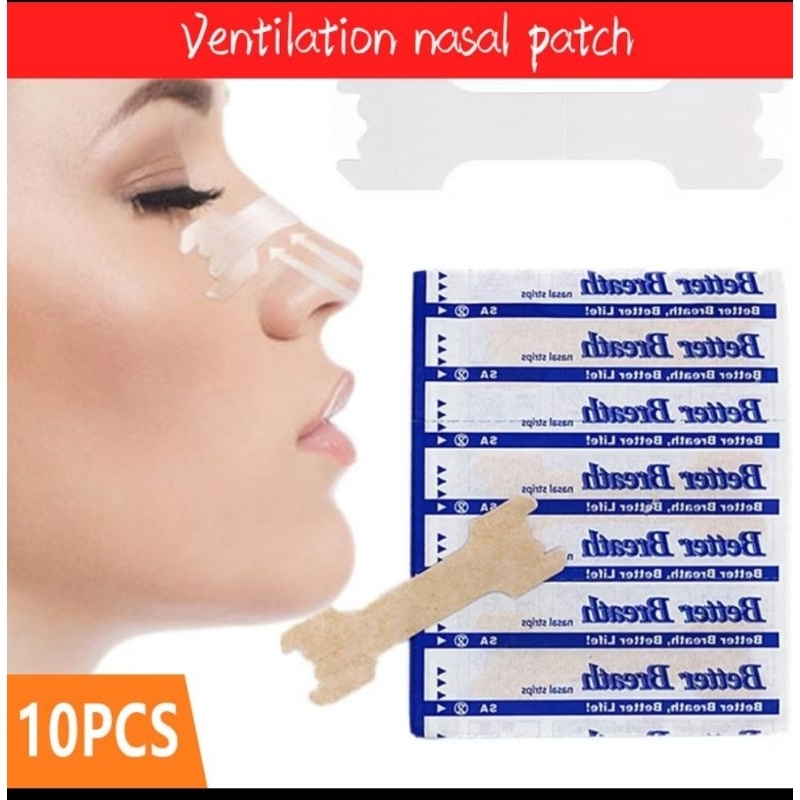 Jual Nasal patch Stiker Hidung Anti Ngorok Penghilang Dengkur / Melegakan Hidung Tersumbat 10 ...