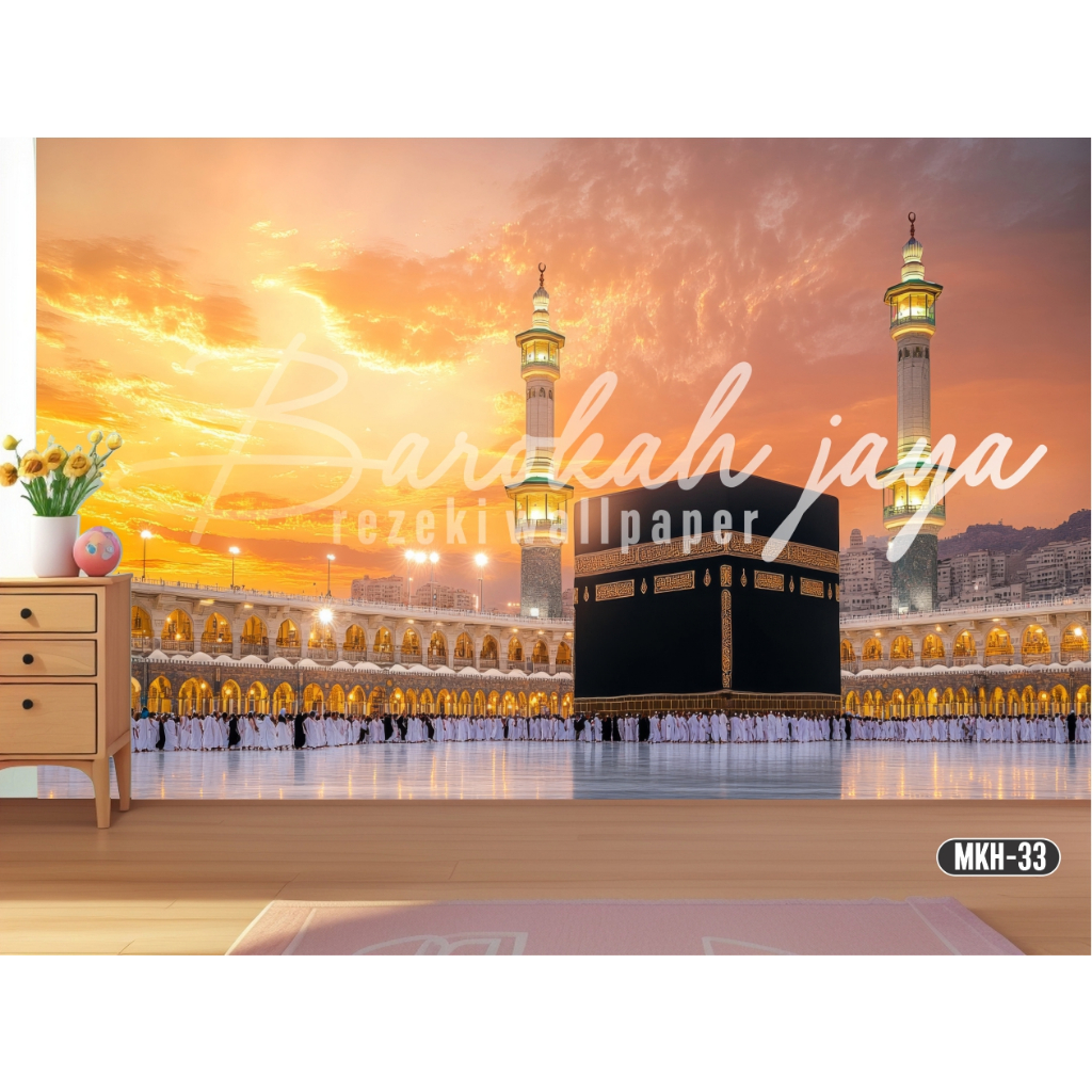 Jual BEST SELLER!!! Wallpaper Custom 3D Islamic kabah - wallpaper mekah ...