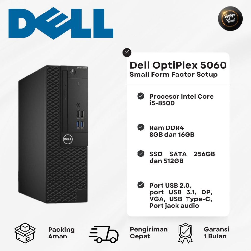 Jual PC DELL USFF OptiPlex 5060 Core i5 8500 Ram 16GB SSD 512Gb ...